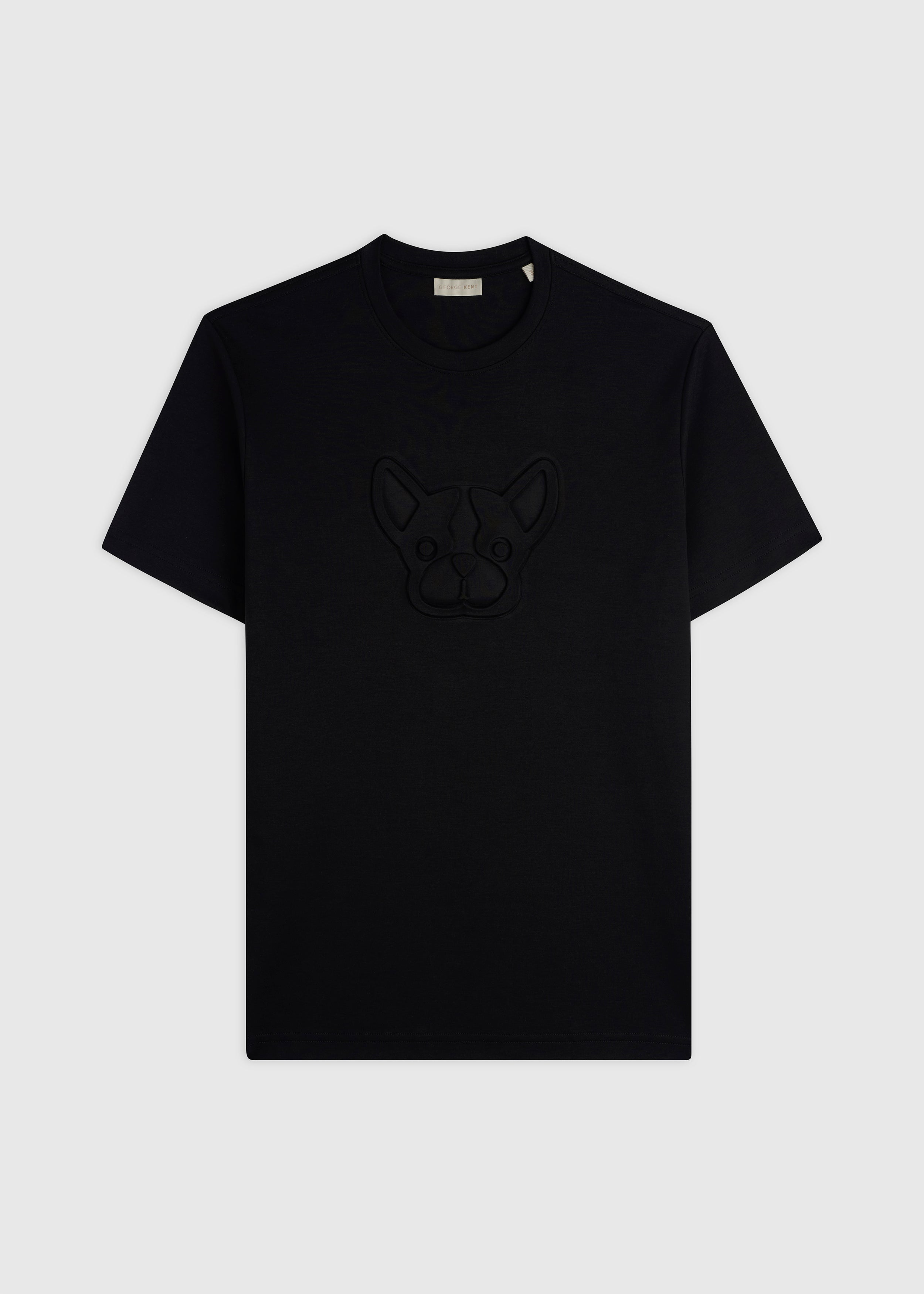 Embossed Logo Black Tee – GEORGE KENT